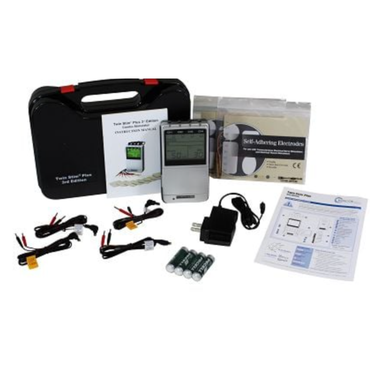 Twin Stim Plus 3rd Edition - 4 Channel Digital TENS, EMS, IF & Russian
