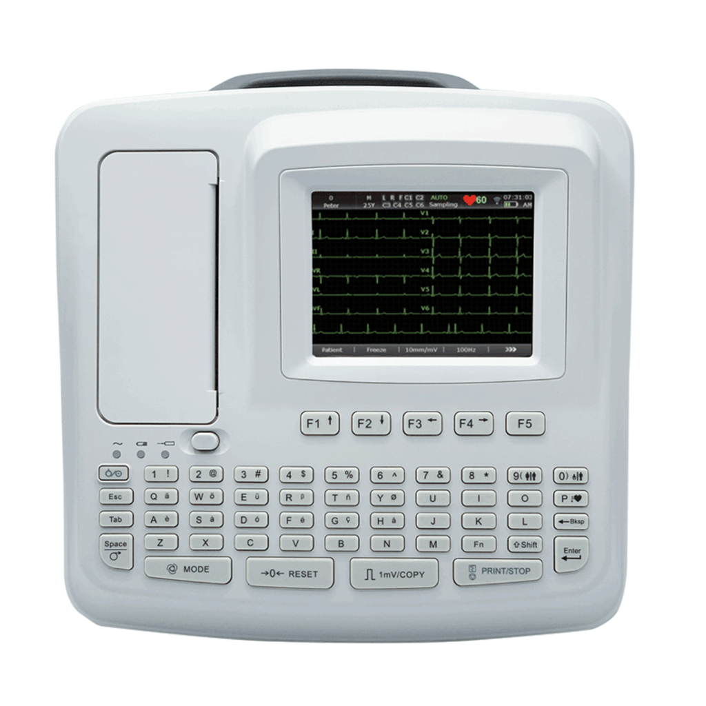 Open Box EDAN SE-601 EKG Machine - Compact Design 6-Channel ECG Displa