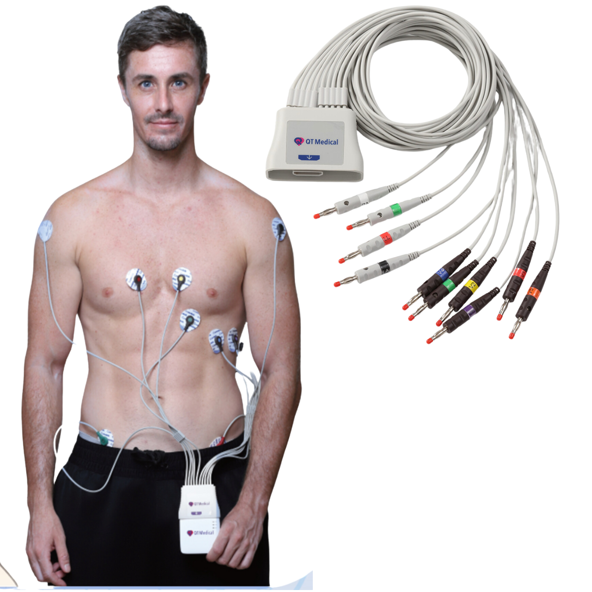 QT Medical PCA 500 Wireless 12-Lead EKG Recorder Ultra Portable (Only