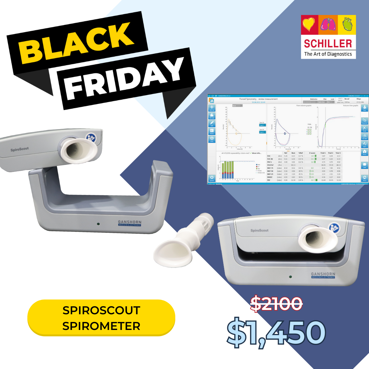 Schiller - SpiroScout Ultrasound Spirometer | Shop Now!