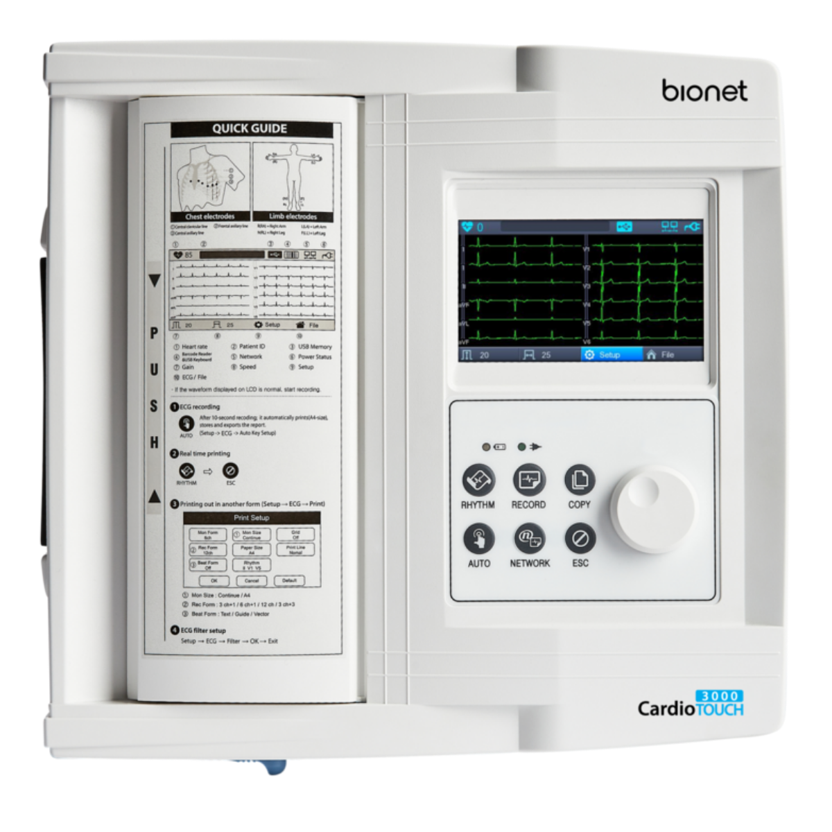 Bionet CardioTouch 3000 - Interpretive 12 Channel Electrocardiograph E