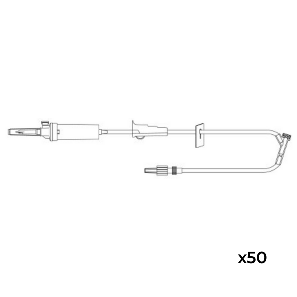 MedStream IV Primary Administration Set 20 Drops / mL Drip Rate 81 Inc